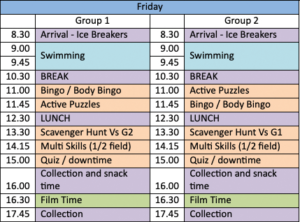 Booking – Camp Merlins Sheffield, holiday camp for 4-11 year olds